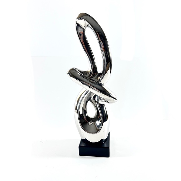 Deco 79 | Art | Deco 79 Ceramic Swirl Sculpture Abstract | Poshmark